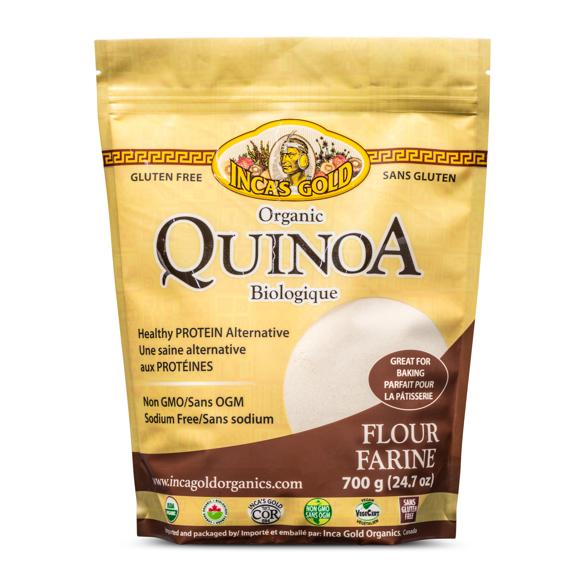 Quinoa Flour 340g 700g Inca Gold Organics Quinoa Flour 340g 700g Inca Gold Organics
